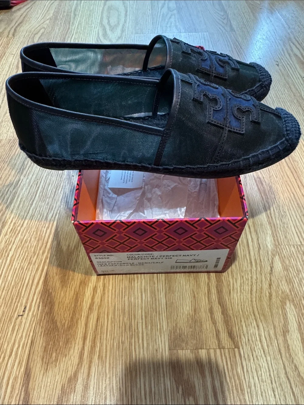 Tory Burch | Shoes | Tory Burch Navy Logo Espadrille Flats | Poshmark